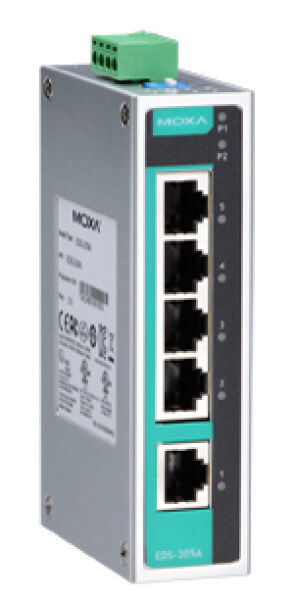 MOXA 19006152 à 139,90 € - MOXA Unmanaged Industrial Ethernet Switch, 5 ...