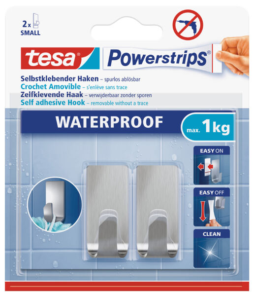 TESA 8759777 à 9,90 € - tesa Powerstrips Crochet ZOOM WATERPROOF Small ...